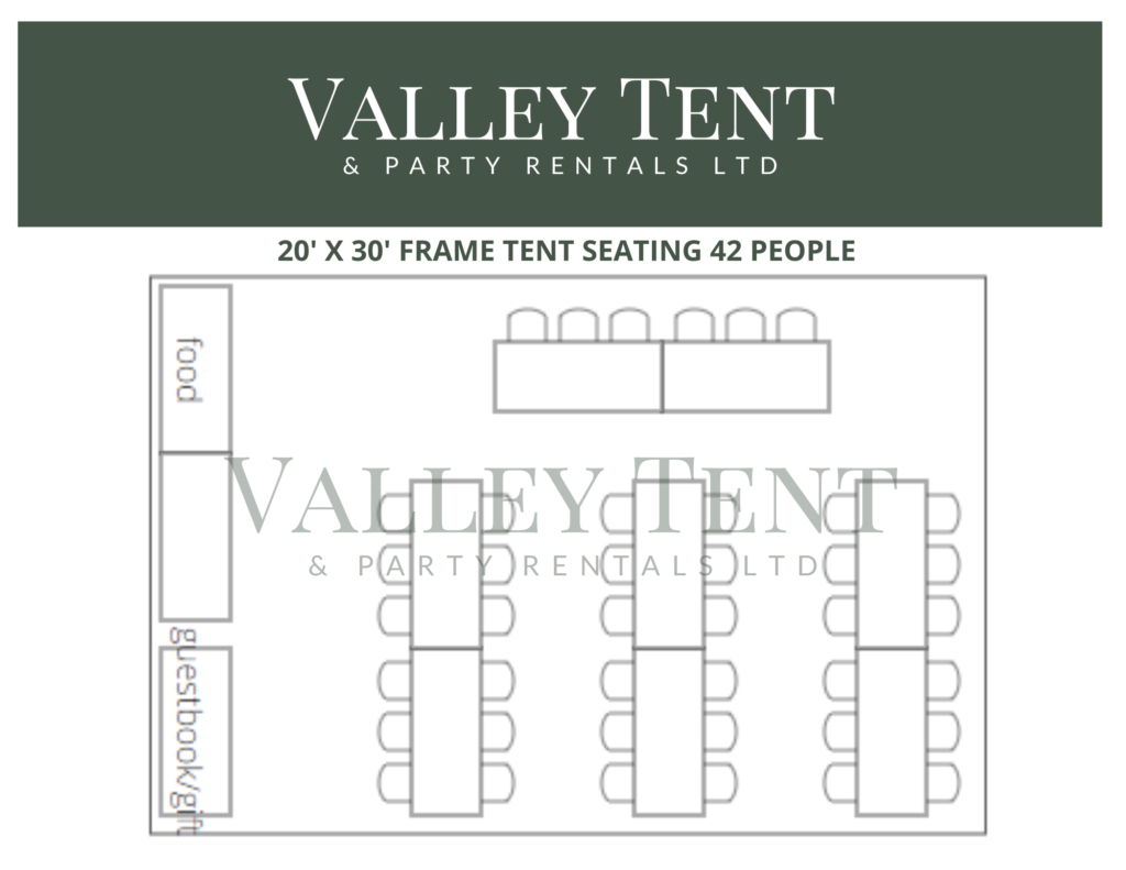 20' x 30' Frame Tent - Valley Tent & Party Rentals