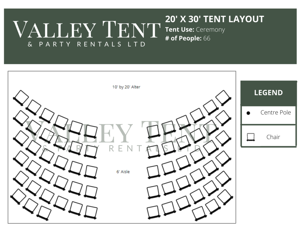 20' x 30' Frame Tent - Valley Tent & Party Rentals